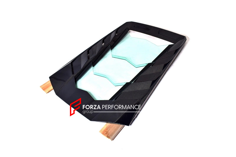 CARBON FIBER REAR ENGINE HOOD COVER for LAMBORGHINI HURACAN LP580-2 LP