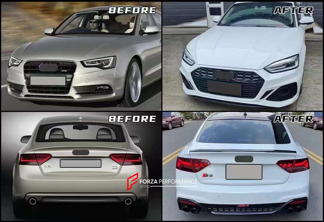 CONVERSION BODY KIT for AUDI A5 8T 8F 2007 - 2016 UPGRADE to RS5 F5 FA