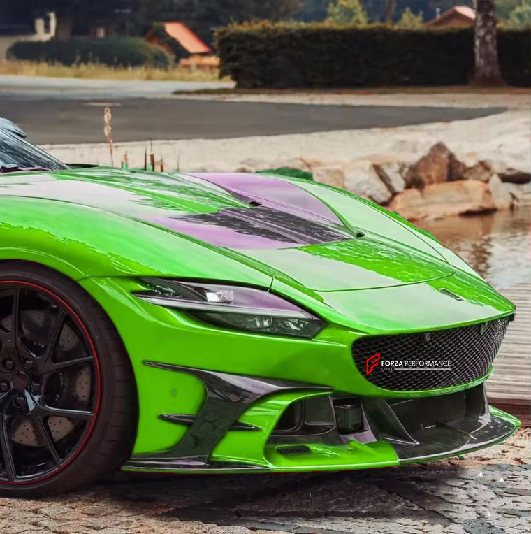 MANSORY DRY CARBON FIBER HOOD for FERRARI ROMA 2019+ Set includes ...