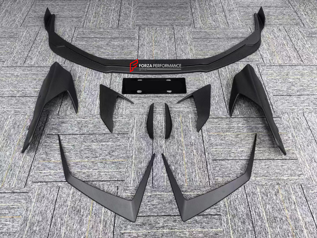VORSTEINER STYLE DRY CARBON FRONT LIP for LAMBORGHINI HURACAN STO LP640 ...