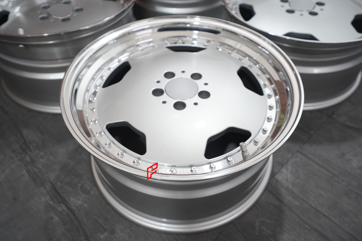 AMG MONOBLOCK RETRO EDITION 3-PIECE FORGED WHEELS RIMS for MERCEDES-BE ...