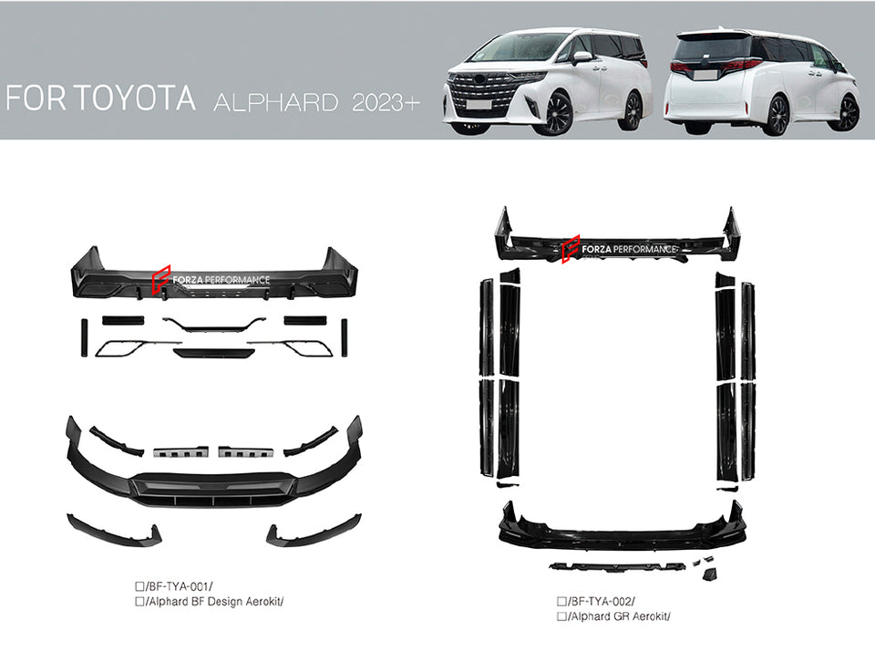 AERO KIT for TOYOTA ALPHARD AH40 2023+
