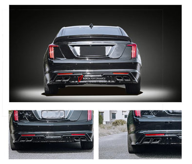 FRONT BUMPER CT5 BLACK WING STYLE REAR DIFFUSER CT5 V STYLE FOR CADILL ...