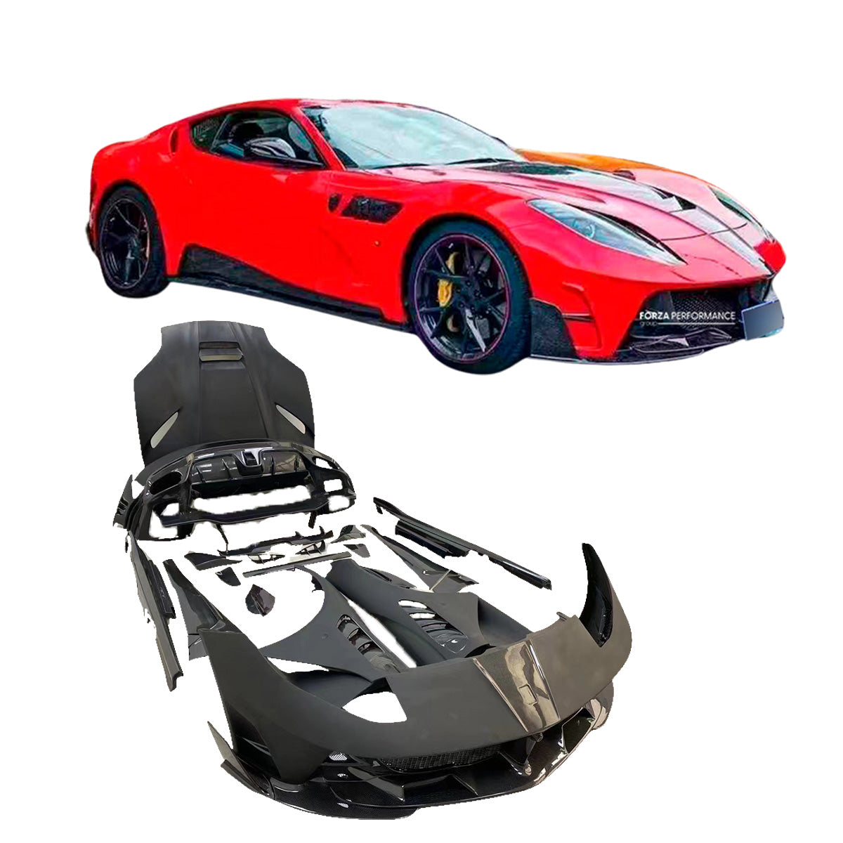 FORZA PERFORMANCE CARBON BODY KIT for FERRARI 812 2017+ custom fit MANSORY