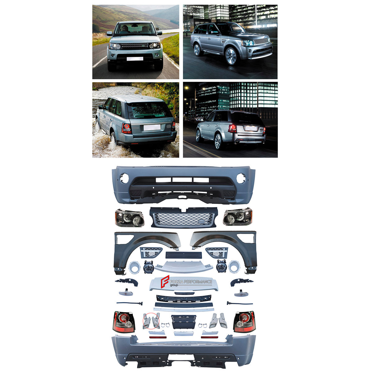 BODY KIT for LAND ROVER RANGE ROVER SPORT 2005 - 2013