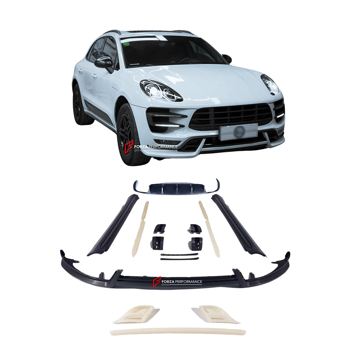 BODY KIT for PORSCHE MACAN 2014-2017 UPGRADE TO TKT&TURBO STYLE