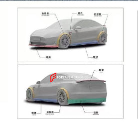 CARBON BODY KIT for TESLA MODEL 3 2017+