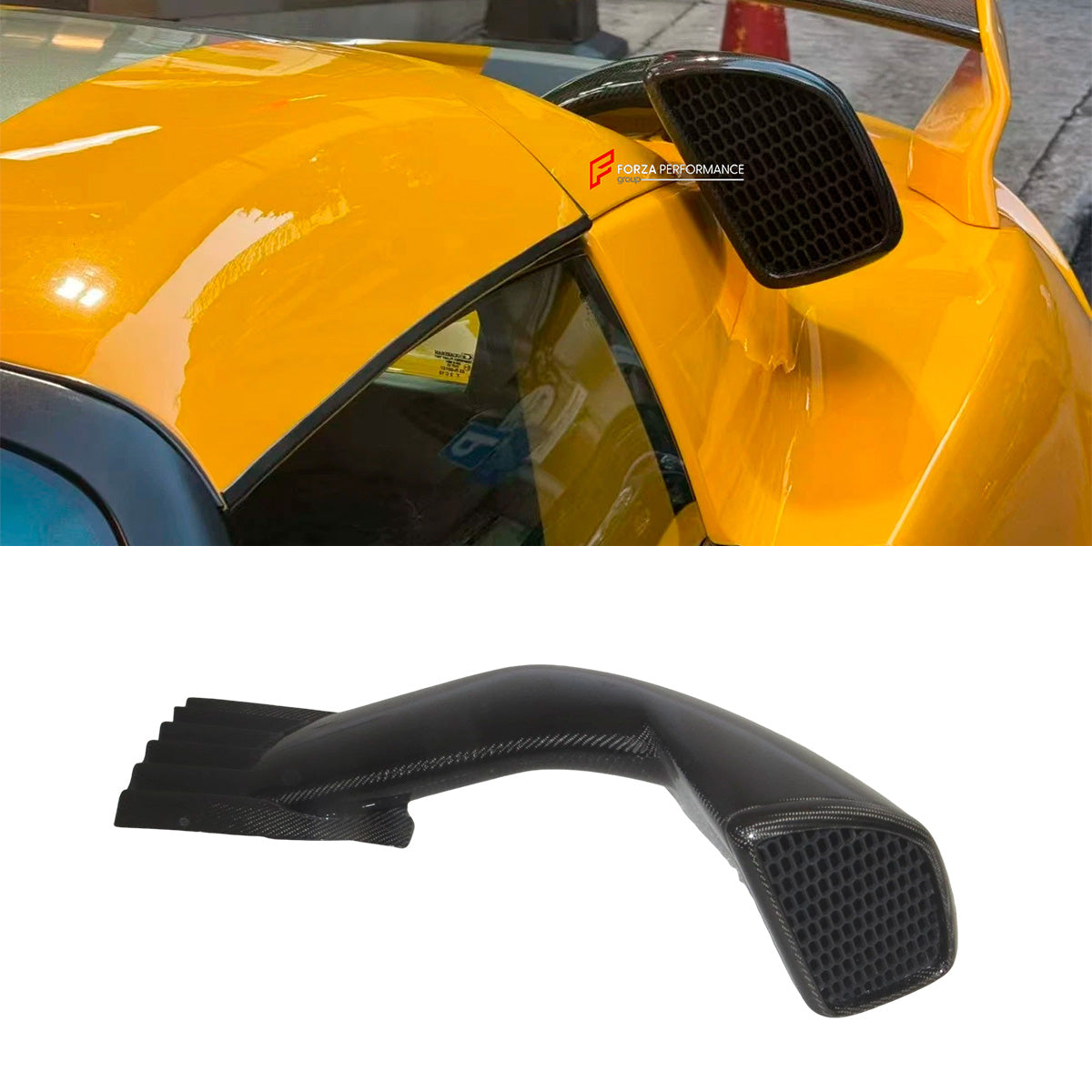 CARBON ENGINE AIR INTAKE SCOOP for LOTUS ELISE S2 2000 - 2010
