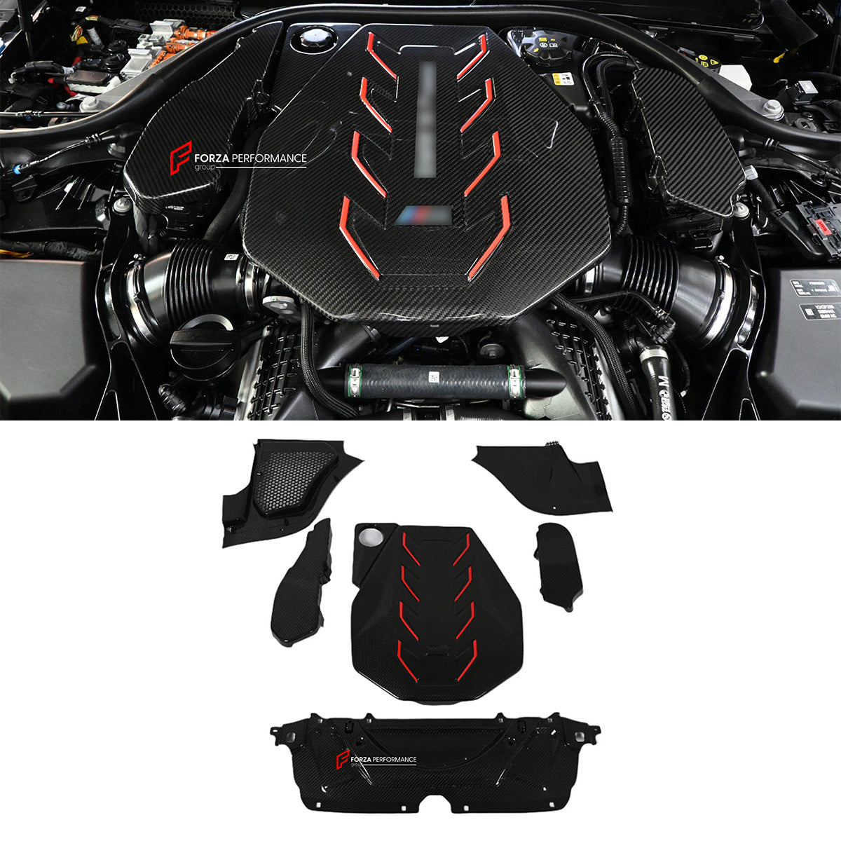 CARBON FIBER ENGINE COVER for BMW M5 G90 G99 2024+