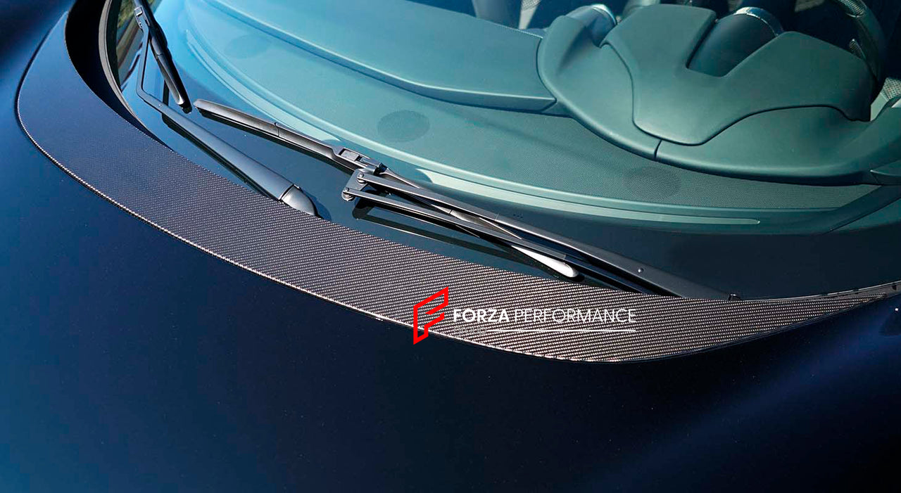 CARBON FIBER HOOD TRIM for FERRARI F8 TRIBUTO SPIDER 2019 - 2023