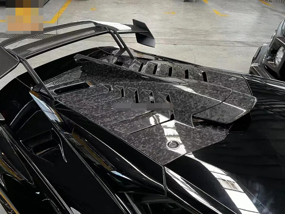 CARBON FIBER STO REAR SPOILER for LAMBORGINI HURACAN LP580 LP610 EVO ...