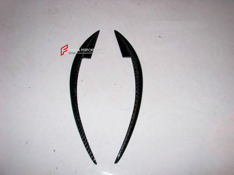 CARBON FRONT BUMPER CANARDS for FERRARI 458 ITALIA SPIDER 2009 - 2015