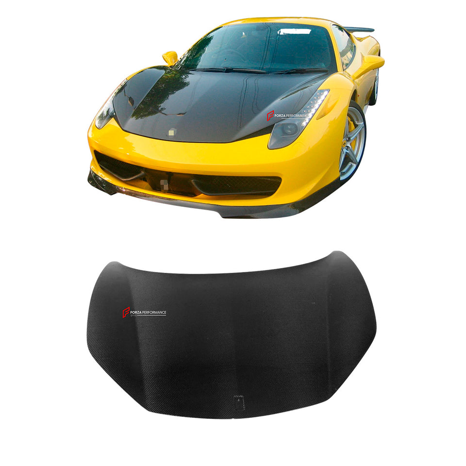 CARBON FRONT HOOD BONNET for FERRARI 458 ITALIA SPIDER 2009 - 2015