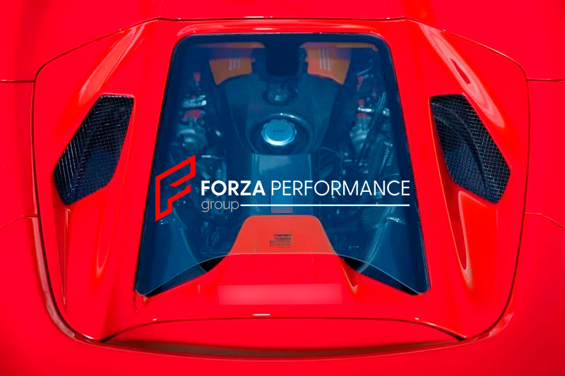 CARBON ENGINE HOOD BONNET for FERRARI 488 GTB SPIDER 2015 - 2020
