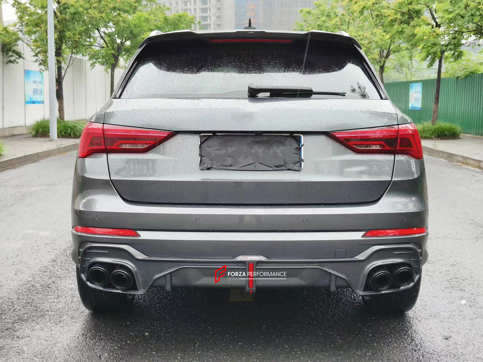 CARBON REAR DIFFUSER FOR AUDI Q3 SQ3 RSQ3 F3 2018 - 2023+