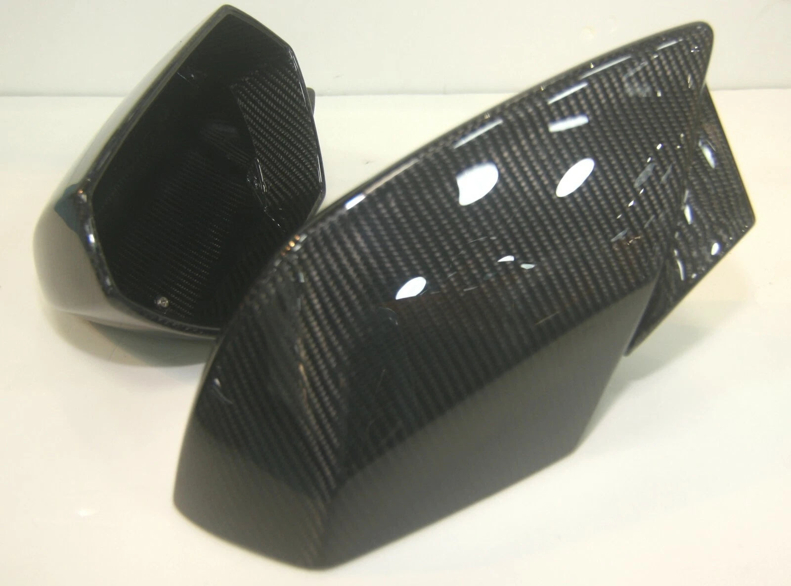 CARBON SIDE MIRROR COVERS WITH STANDS for LAMBORGHINI HURACAN LP580 LP
