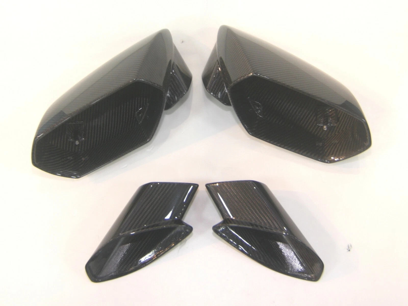 CARBON SIDE MIRROR COVERS WITH STANDS for LAMBORGHINI HURACAN LP580 LP