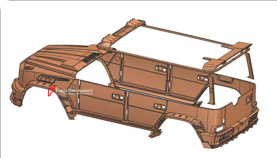 CARBON WIDE BODY KIT for MERCEDES-BENZ G-CLASS G63 W465 2024+ custom ...