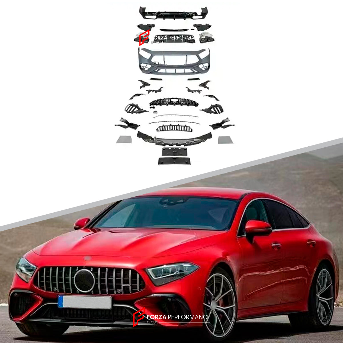 CONVERSION BODY KIT and PARTS for MERCEDES BENZ CLS CLASS C257 AMG LIN