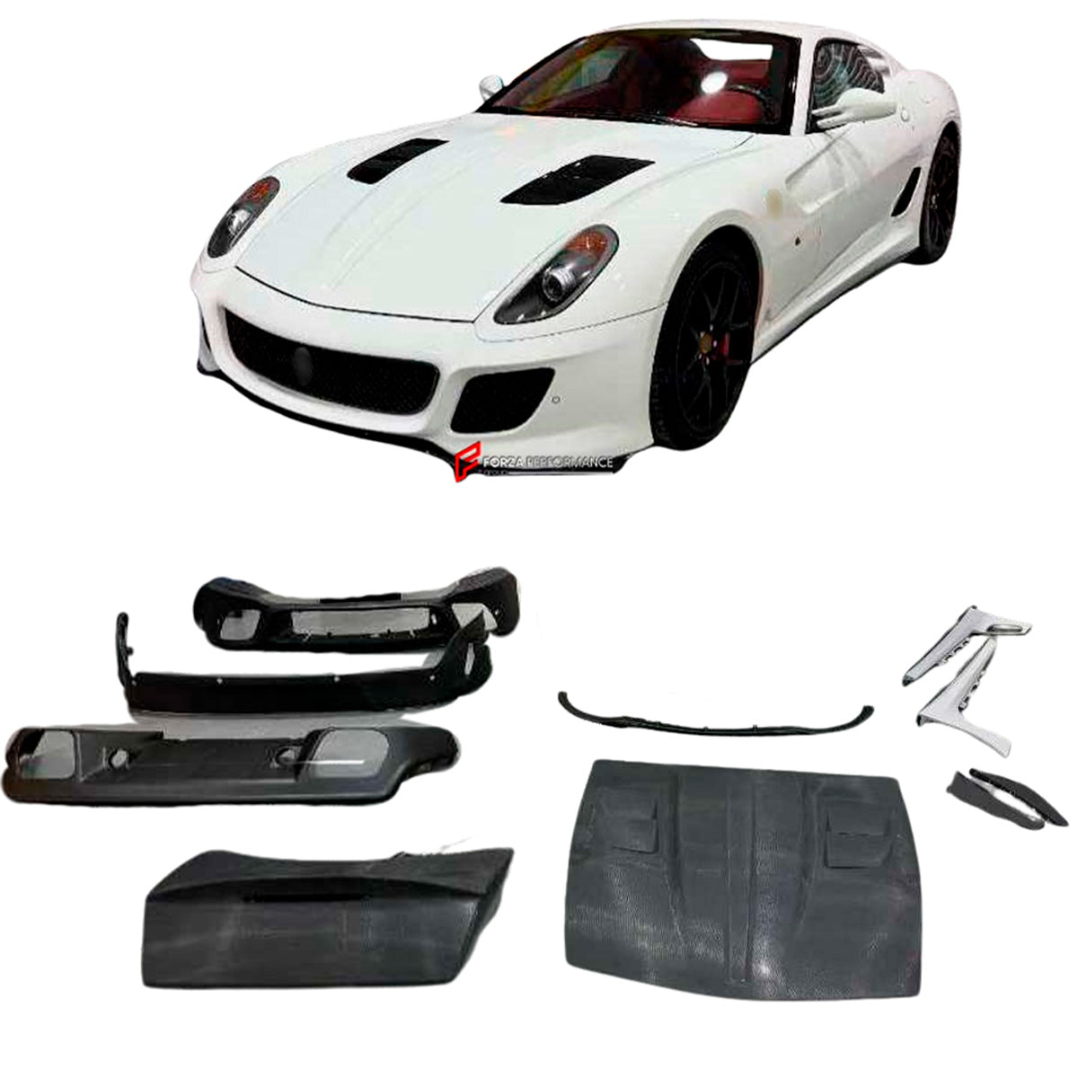CONVERSION BODY KIT for FERRARI 599 GTB 2006 - 2012 upgrade to 599 GTO