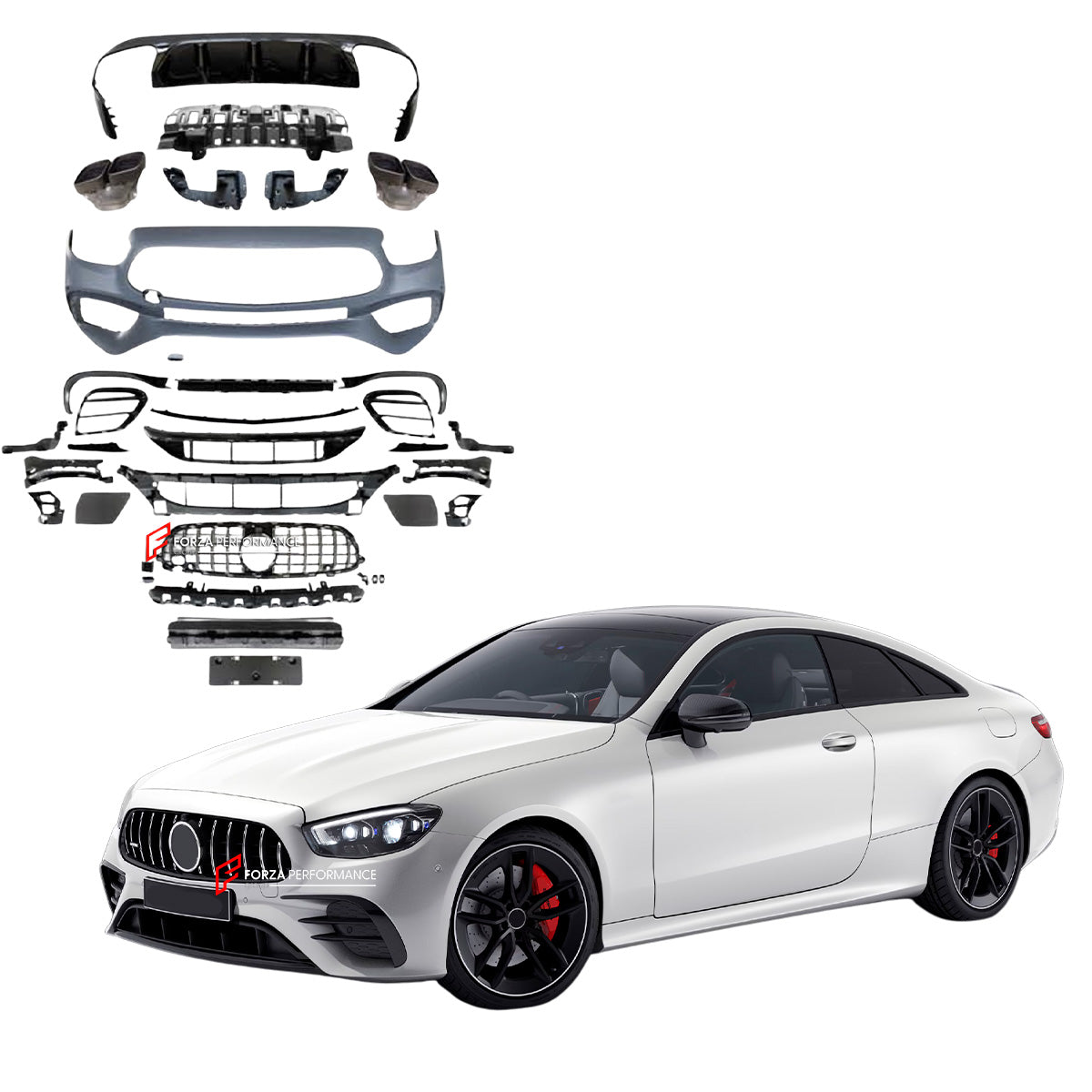 CONVERSION BODY KIT for MERCEDES-BENZ E-CLASS C238 COUPE AMG LINE 2020 ...