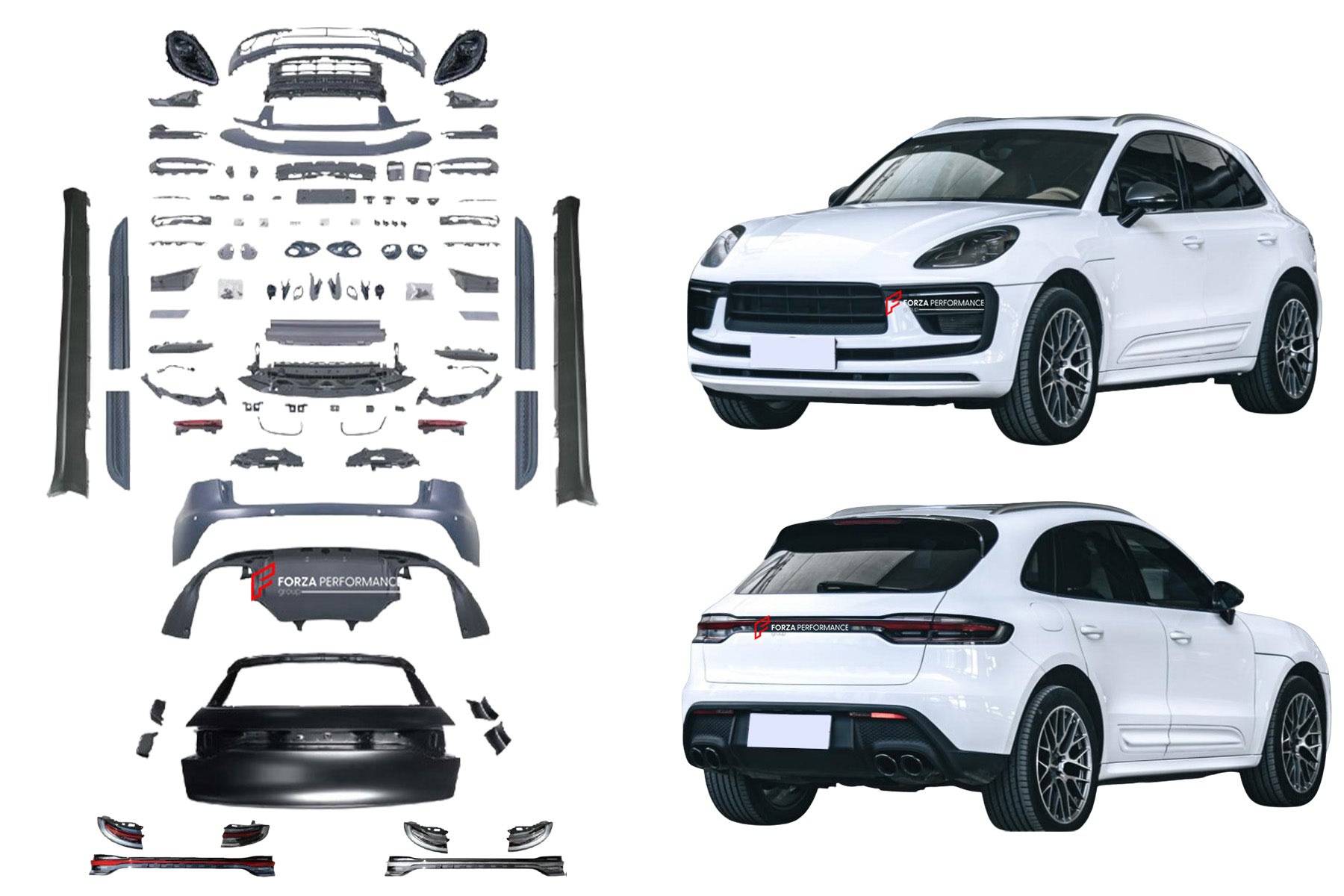 CONVERSION BODY KIT for PORSCHE MACAN 2014 - 2021 UPGRADE to 95B.3 GTS