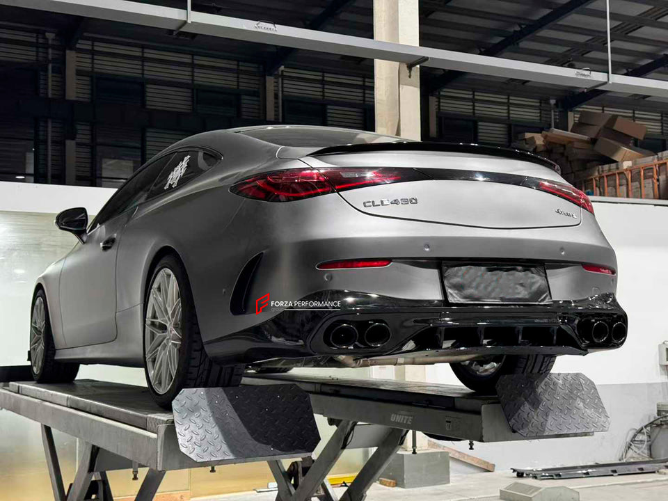 CONVERSION REAR DIFFUSER with EXHAUST TIPS for MERCEDES-BENZ CLE C236