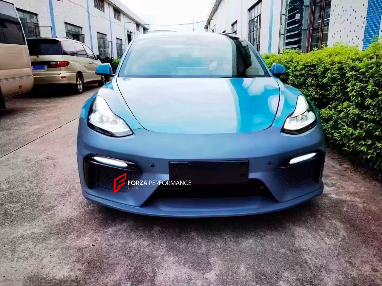 CONVERSION UPGRADE FRONT BUMPER KIT for TESLA MODEL 3 2017 - 2023 upgr