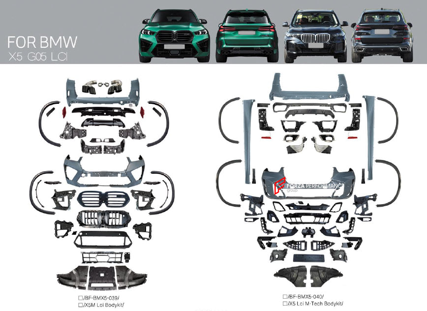 CONVERSION X5M BODY KIT FOR BMW X5 G05 LCI 2023+ – Forza Performance Group