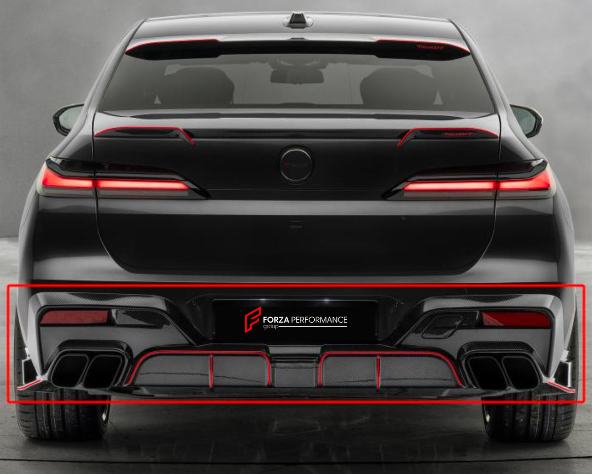 MANSORY STYLE DRY CARBON REAR DIFFUSER for BMW 7 SERIES G70 2022 ...