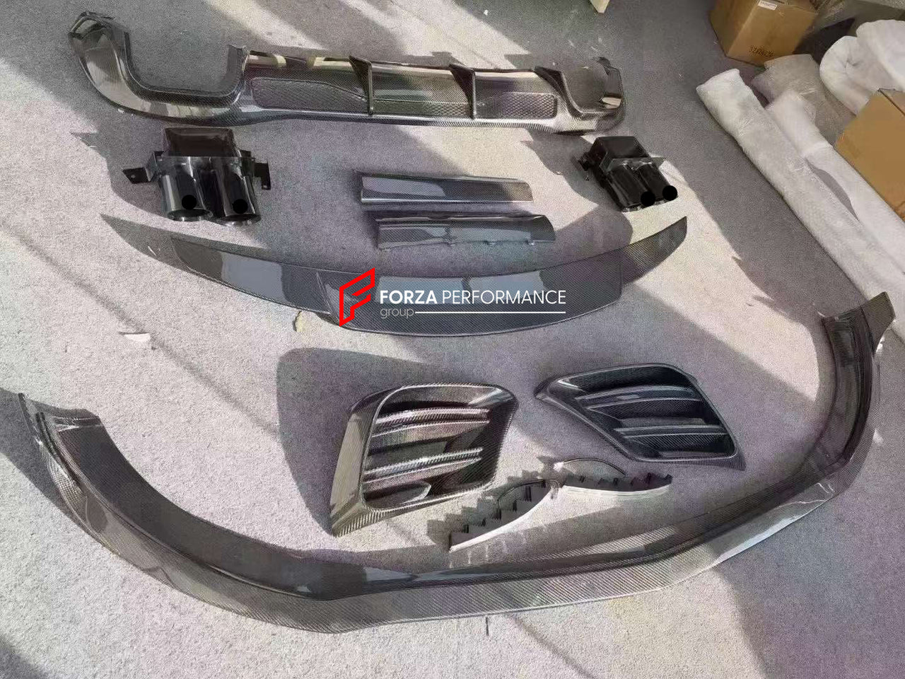 DRY CARBON BODY KIT FOR MERCEDES BENZ S CLASS AMG W223 2020+ custom fit ...