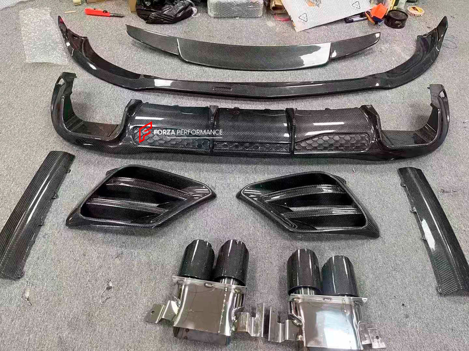 DRY CARBON BODY KIT FOR MERCEDES BENZ S CLASS AMG W223 2020+ custom fit ...