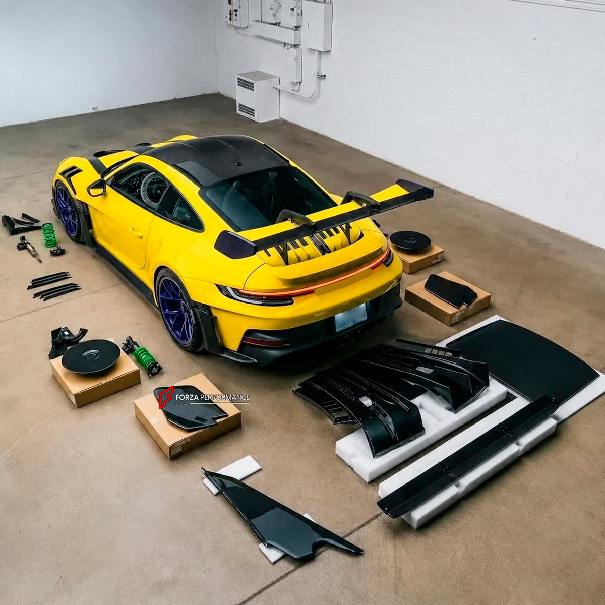 DRY CARBON BODY KIT for PORSCHE 911 992 GT3 RS 2019+ FORZA PERFORMANCE ...