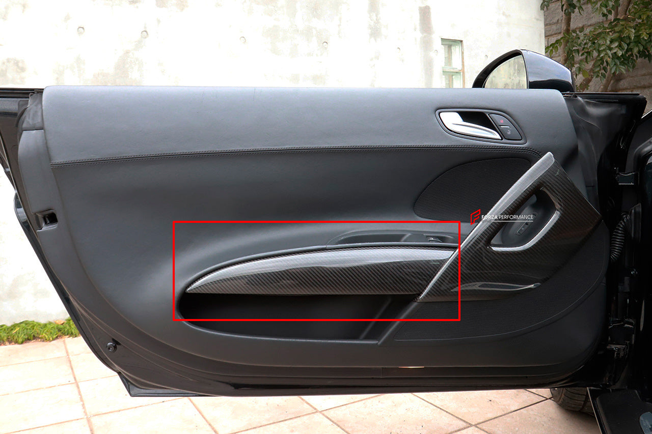 DRY CARBON DOOR HANDLE COVER for AUDI R8 V8 V10 2007 - 2012