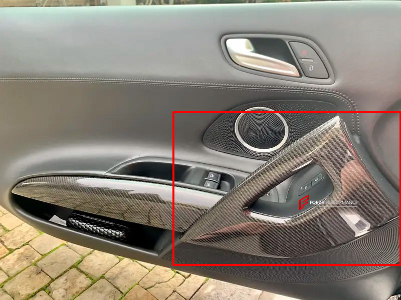 DRY CARBON DOOR HANDLE COVER for AUDI R8 V8 V10 2007 - 2012