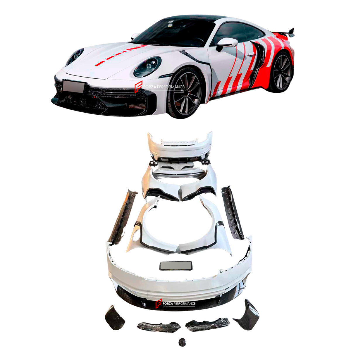 DRY CARBON FIBER BODY KIT for PORSCHE 911 992 CARRERA S 2019 - 2025 ...