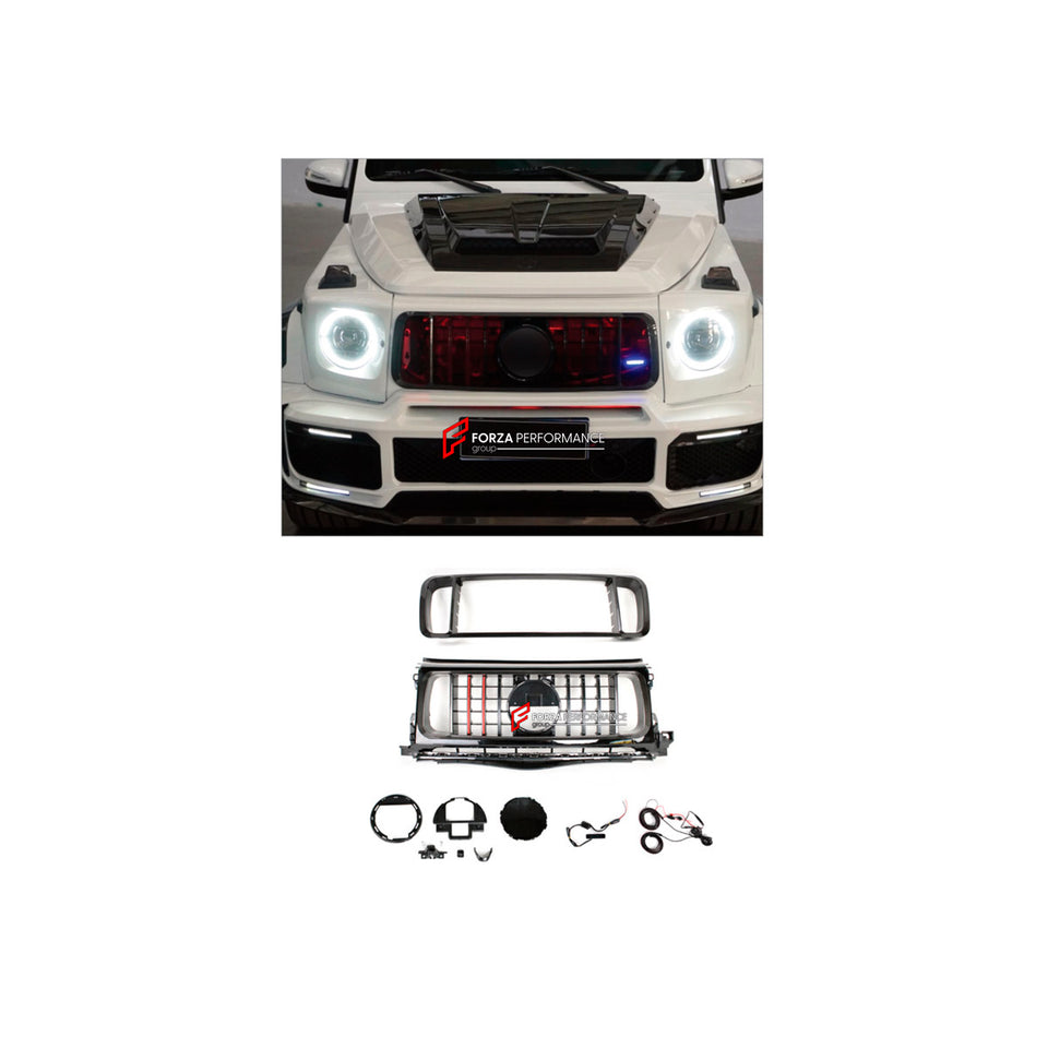 CONVERSION DRY CARBON FRONT GRILLE for MERCEDES-BENZ G-CLASS W463 2008 ...