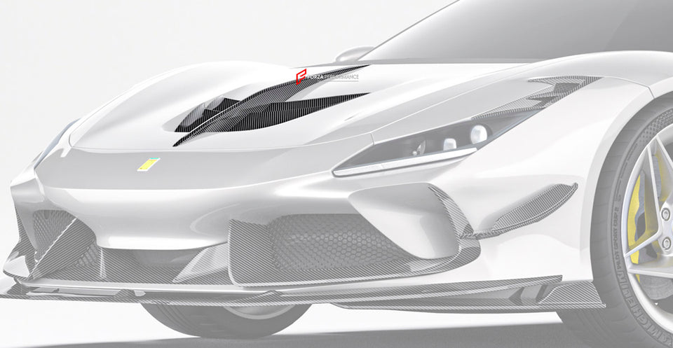 DRY CARBON FRONT HOOD BONNET COVER for FERRARI F8 2019 - 2022