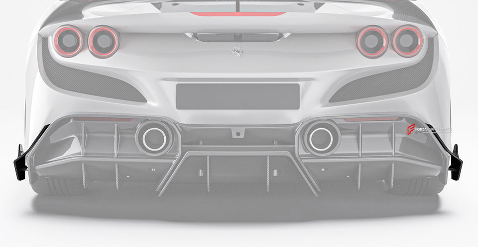 DRY CARBON REAR DIFFUSER for FERRARI F8 2019 - 2022