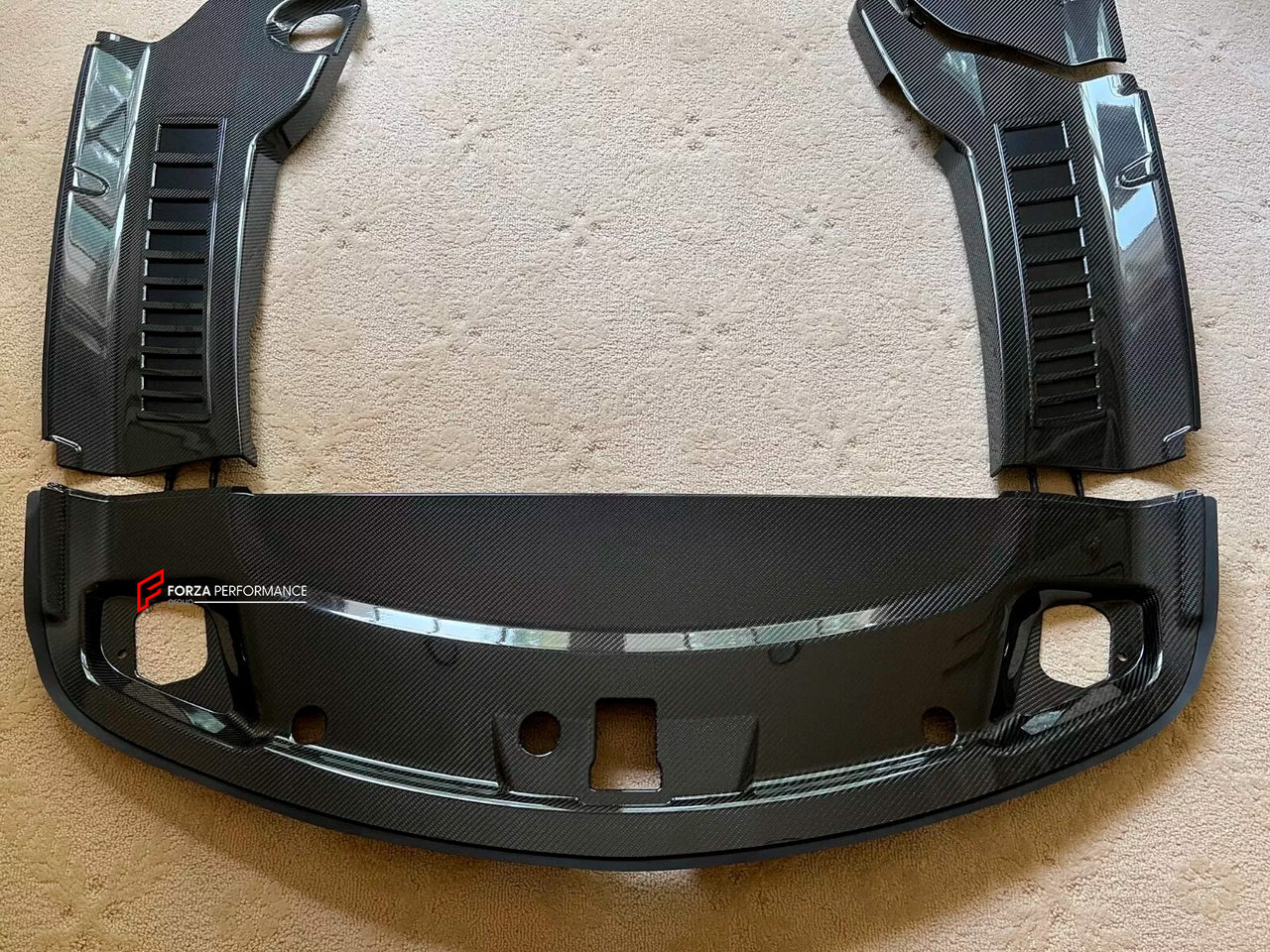 DRY CARBON REPLACEMENT ENGINE COVER for MERCEDES BENZ SLS AMG W197 201