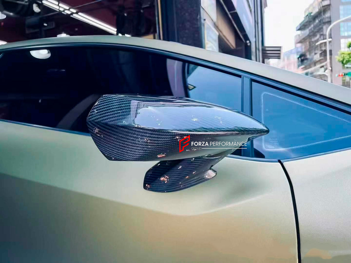 DRY CARBON REPLACEMENT SIDE MIRROR COVERS for LAMBORGHINI HURACAN LP58 ...