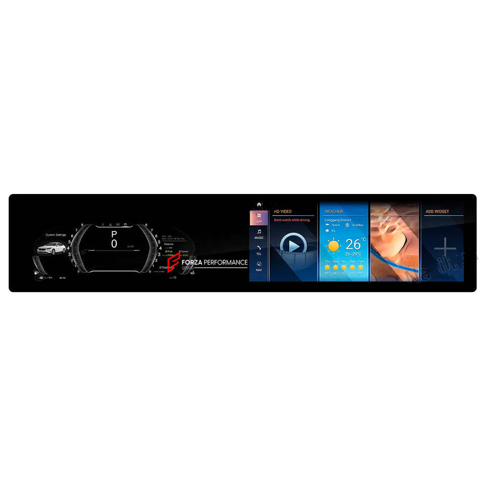 DUAL DASHBOARD SCREEN for BMW 5 SERIES F10 2011 - 2017 G60 STYLE
