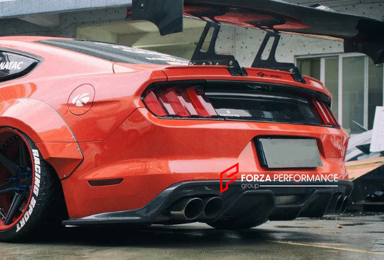 CARBON FIBER REAR DIFFUSER FOR FORD MUSTANG S550.1 2015-2017 V2 – Forza ...