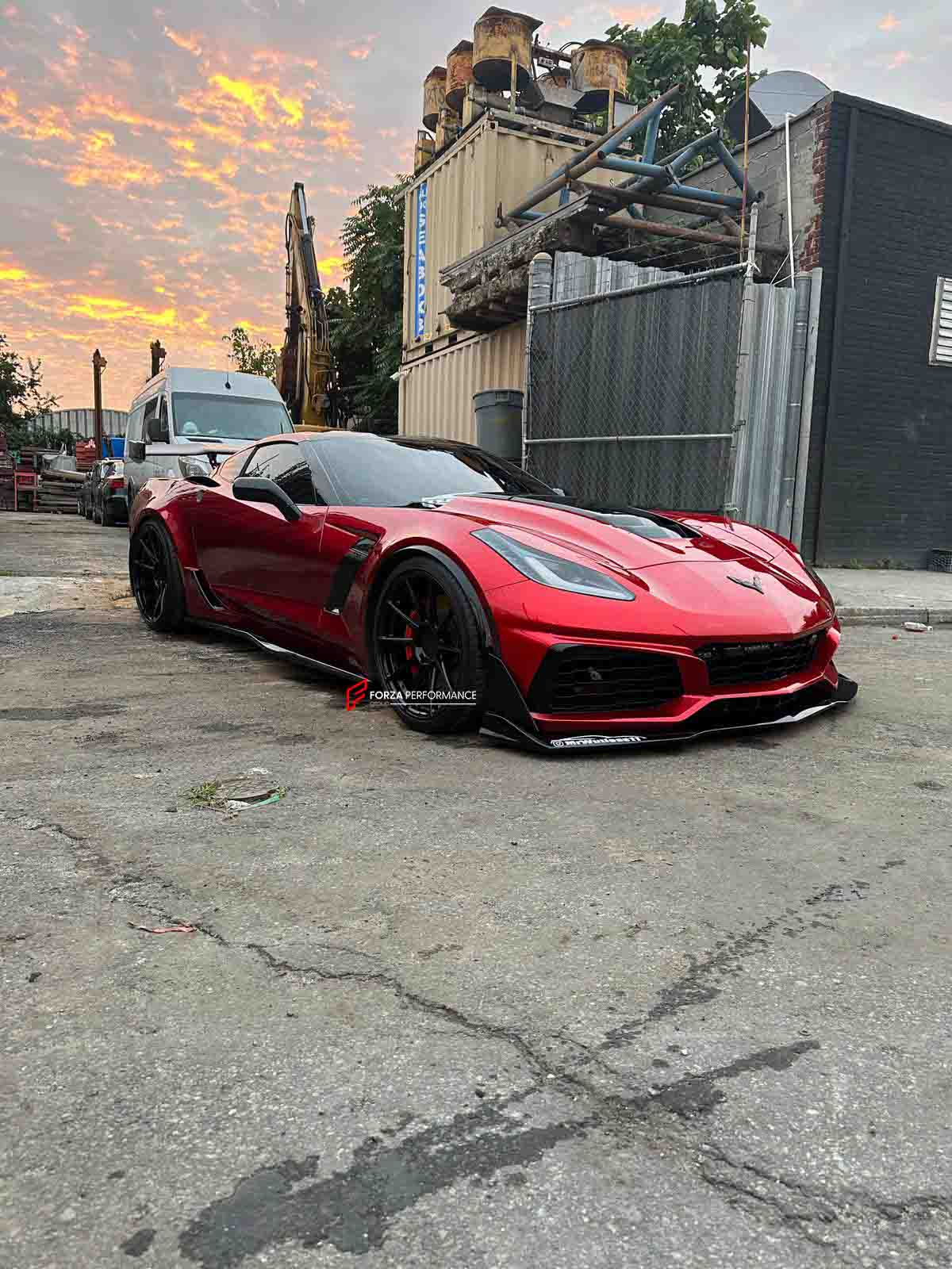 stanced corvette c7