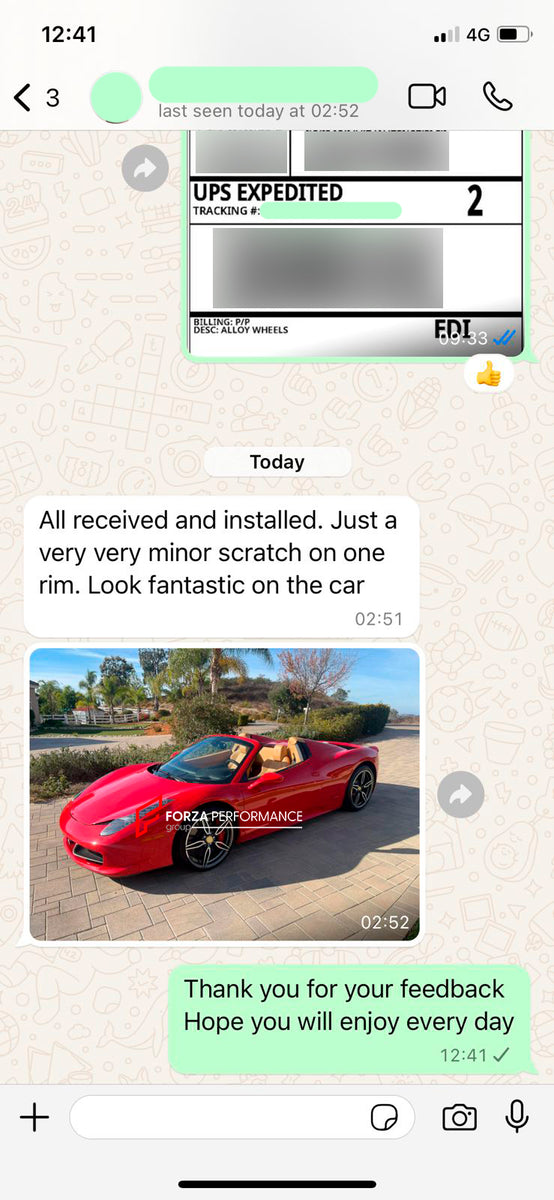 FORGED WHEELS RIMS for FERRARI 458 SPIDER 2011 - 2015 – Forza ...