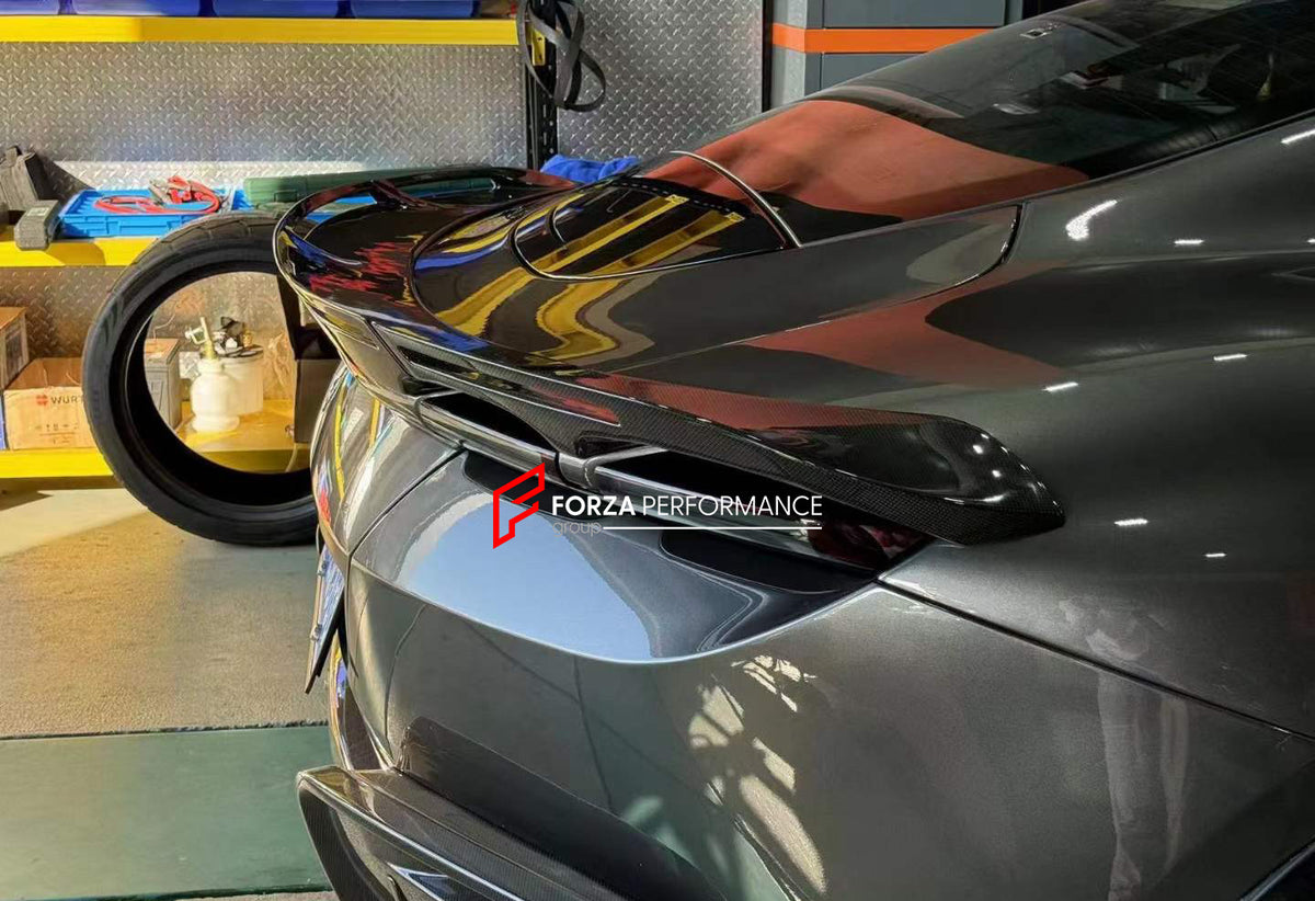 DRY CARBON REAR SPOILER AND DIFFUSER for FERRARI ROMA – Forza ...