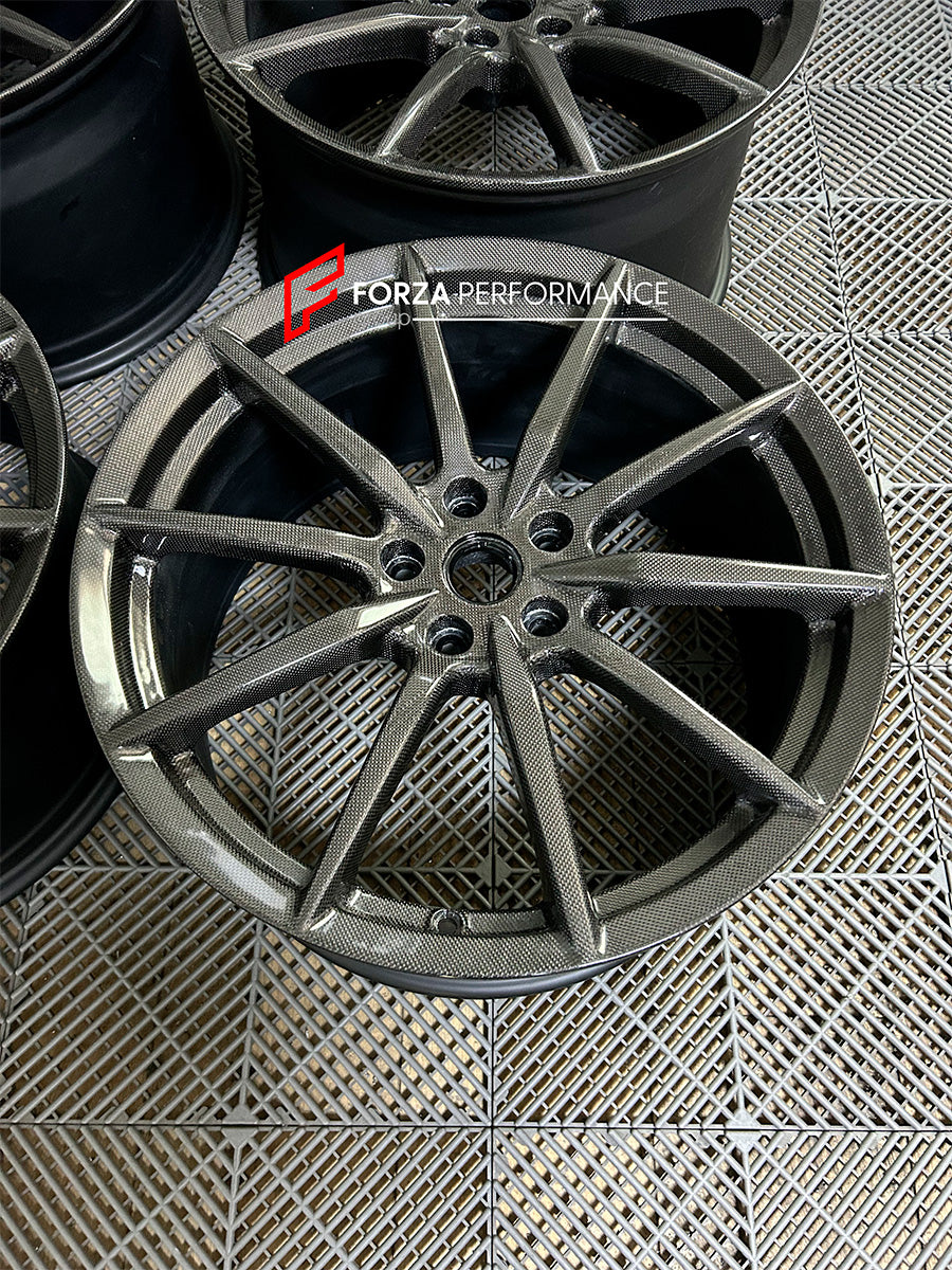 FORZA PEFORMANCE REAL CARBON FORGED WHEELS RIMS for FERRARI 296 ...