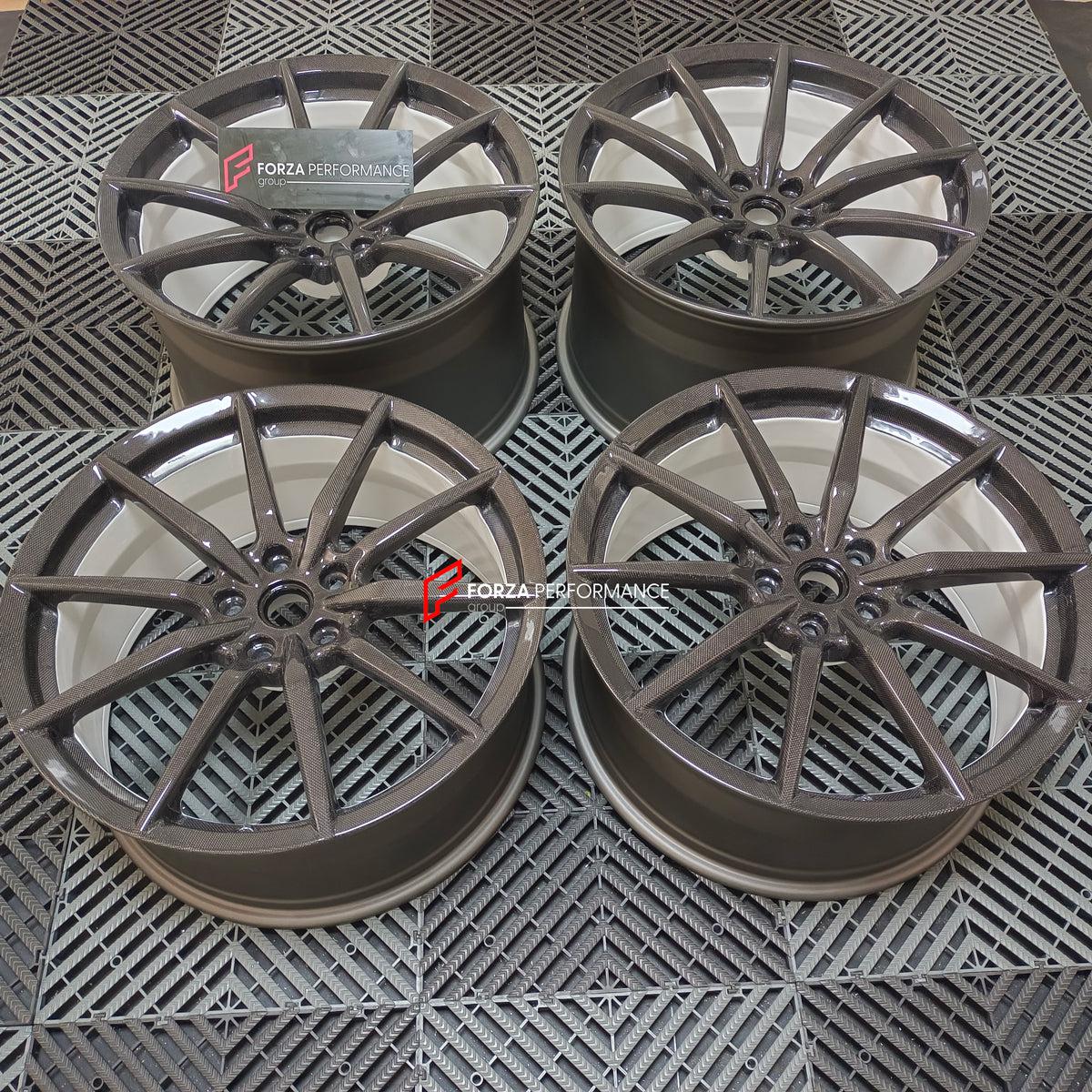 FORZA PEFORMANCE REAL CARBON FORGED WHEELS RIMS for FERRARI 296 ...