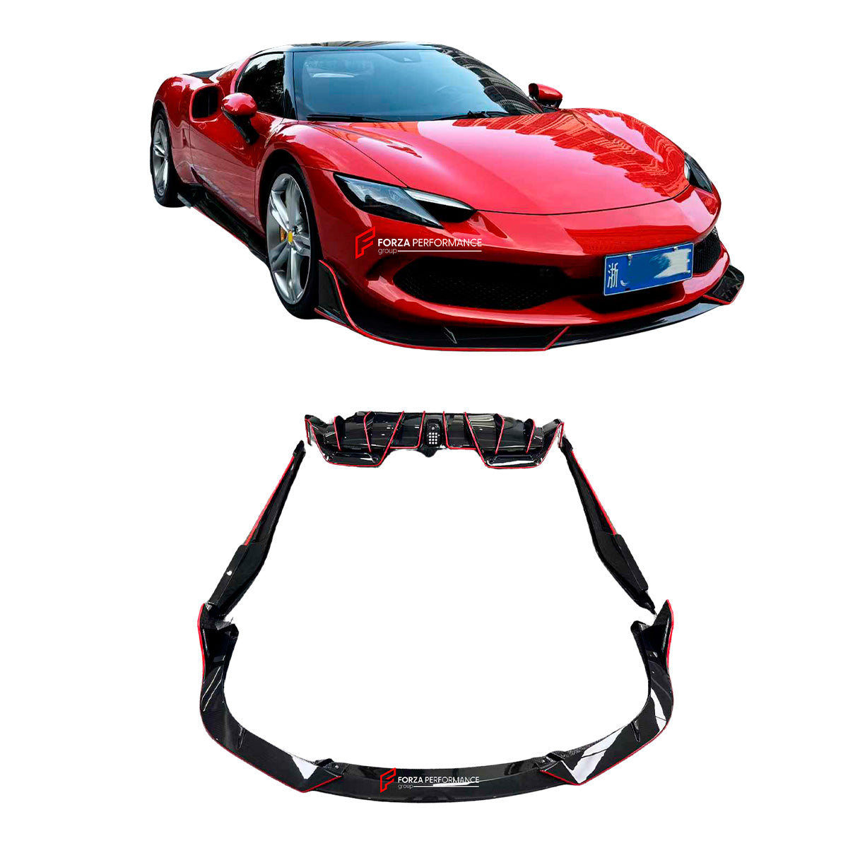 FORZA PERFORMANCE CARBON AERO BODY KIT for FERRARI 296 GTB GTS custom ...