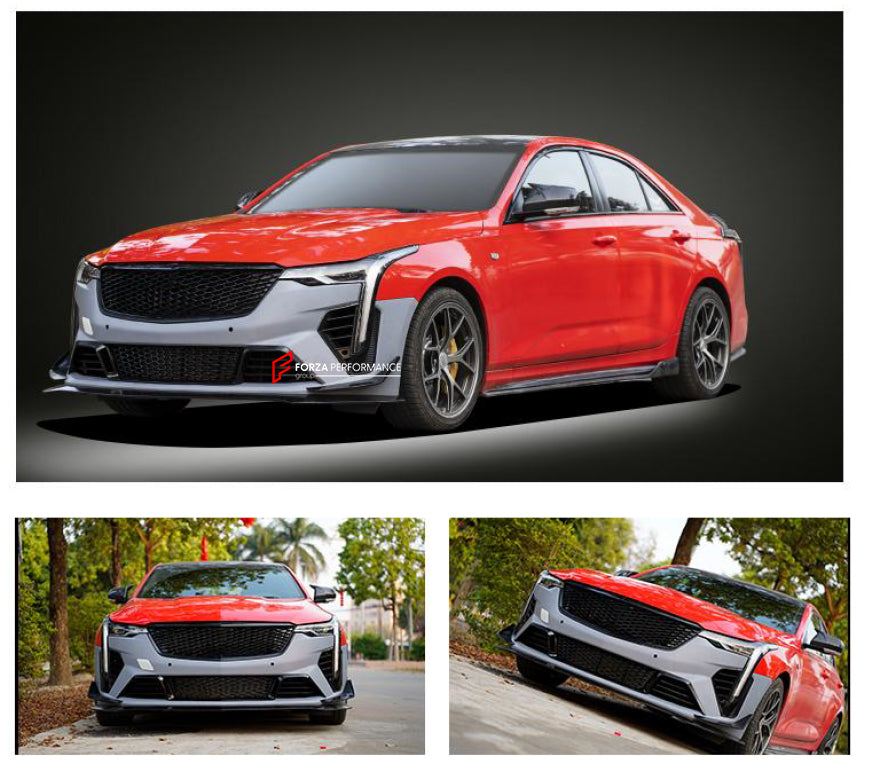 FRONT BUMPER REAR DIFFUSER FOR CADILLAC CT4 2020+ | CT4 BLACK WING STY ...